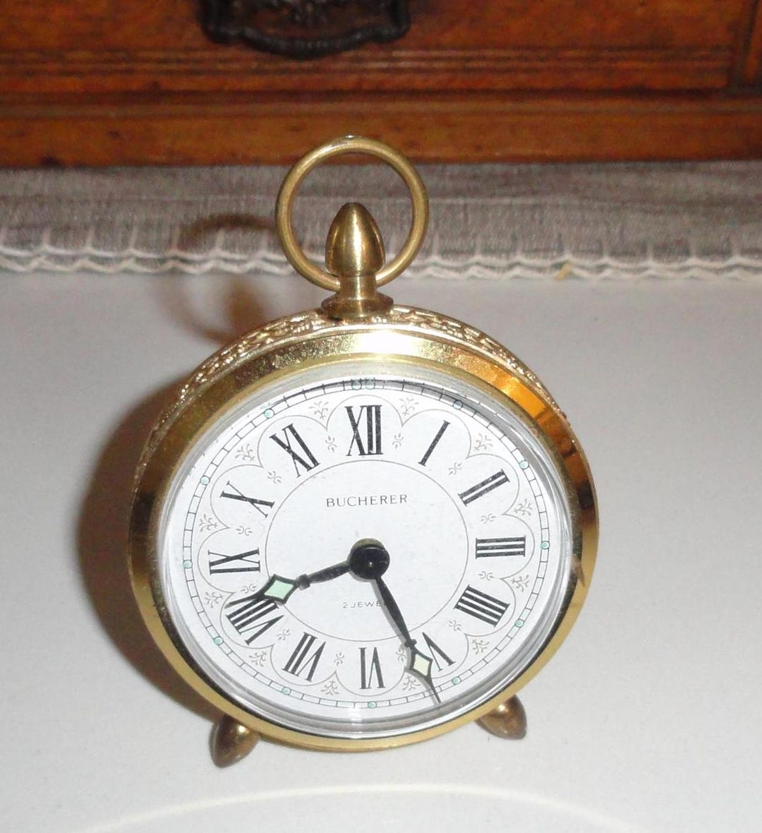 Vintage Alarm Clock by Bucherer - Etsy