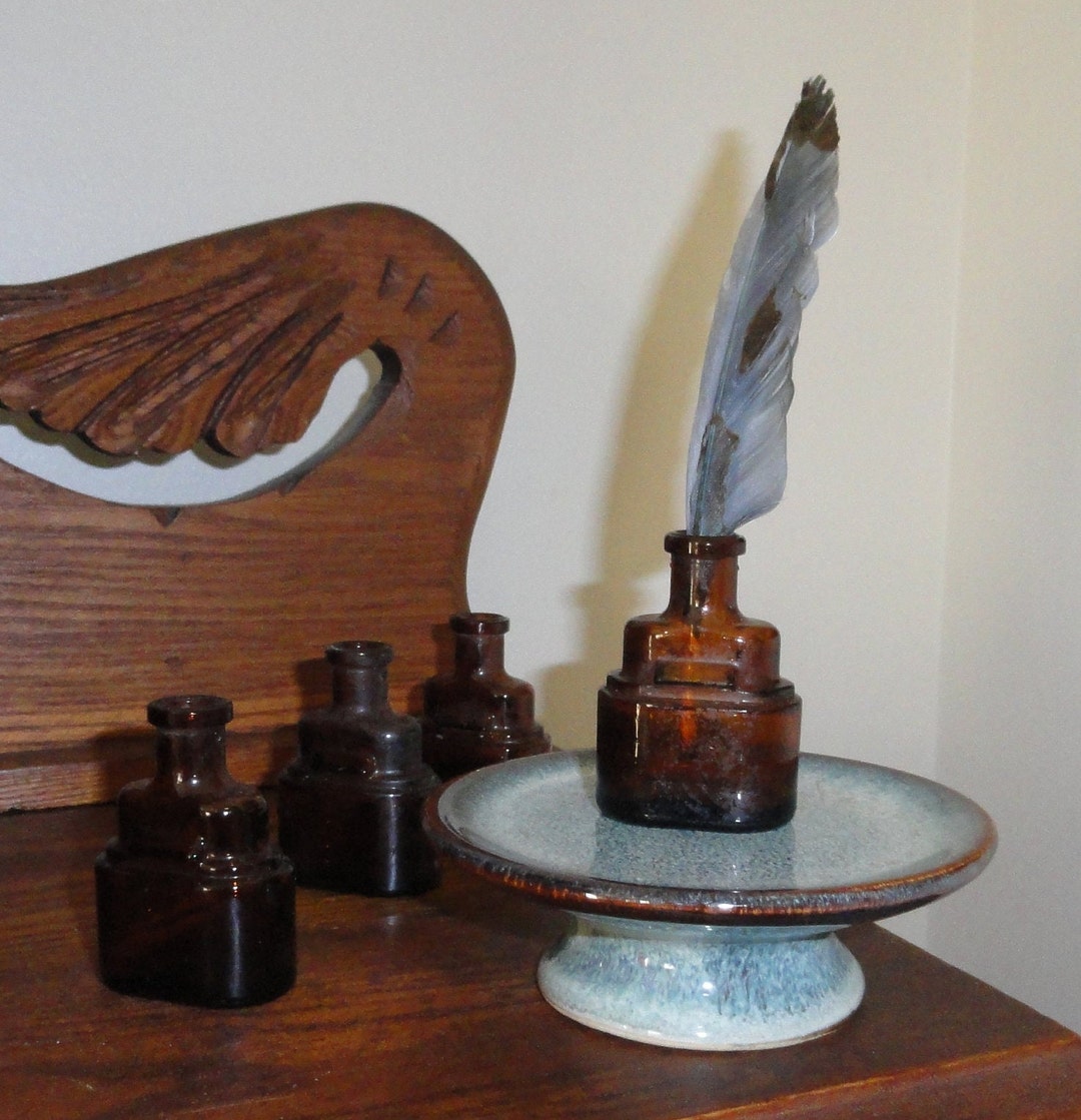 Brown Ship Shape Ink Bottle Set of 4 - Etsy
