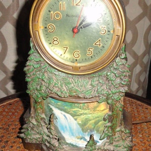 Vintage Waterfall Clock by Mastercrafters - Etsy