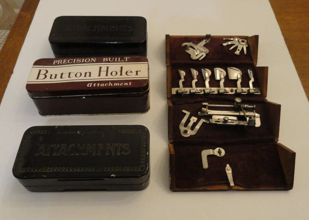 4 Sewing Attachment Boxes W Contents - Etsy