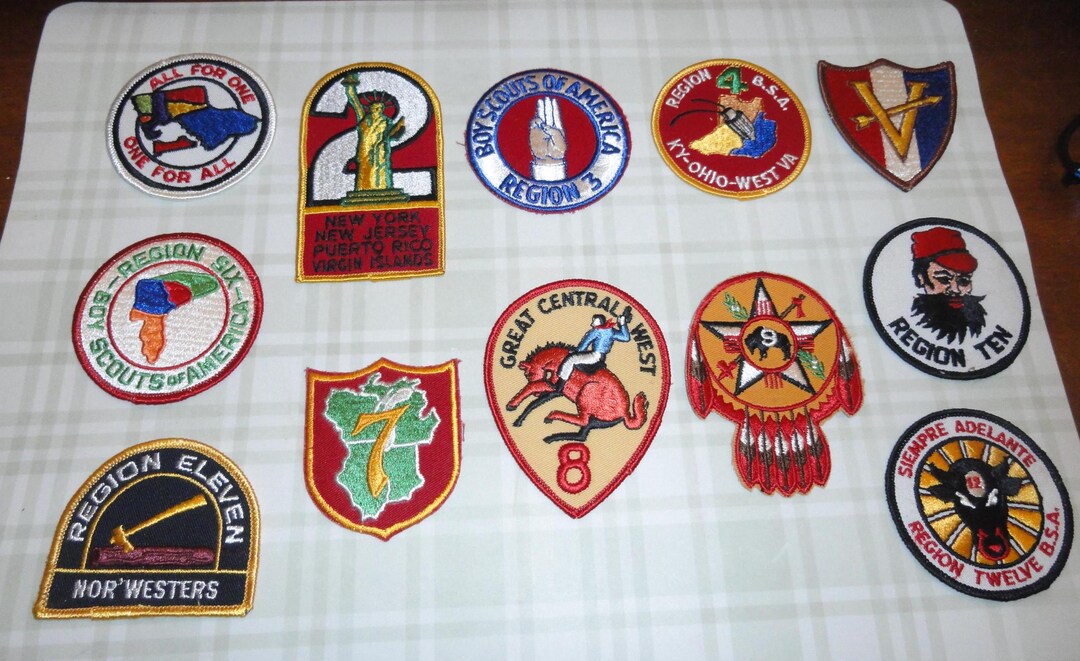 Set of 12 Regional Boy Scout Patches - Never Sewn - Etsy