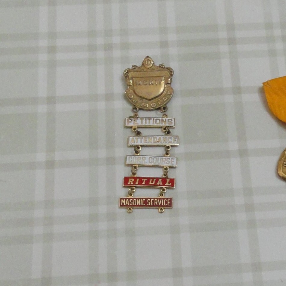Demolay Merit Badge W Itemized Quality Bars - Etsy