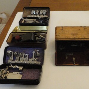 4 Sewing Attachment Boxes W Contents - Etsy
