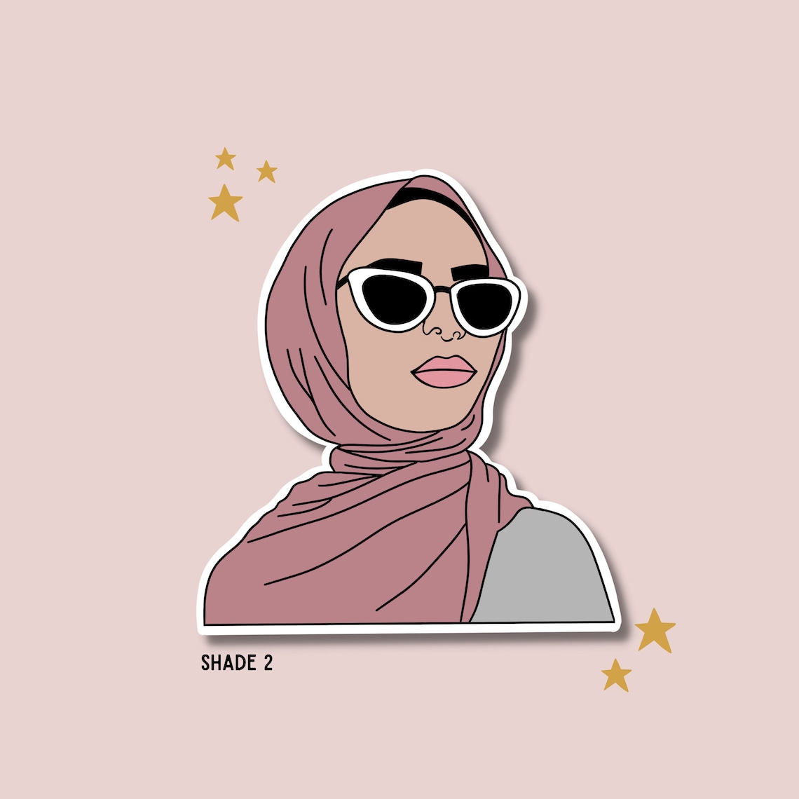 Hijabi Sticker Hijab Sticker Muslim Sticker Islam Sticker | Etsy