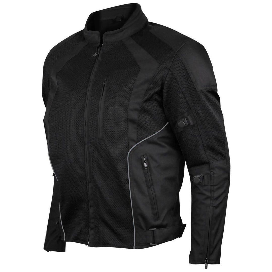 Vance Textiles Mens All Weather Season CE Armor Mesh Motorcycle Jacket ...