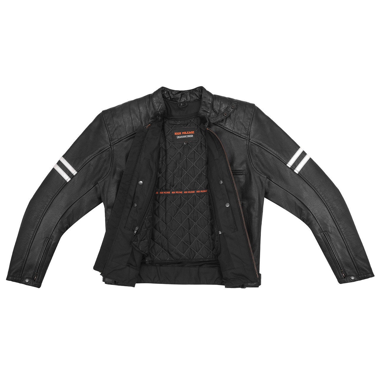 High Mileage Mens Premium Cowhide Leather 'street' Cruiser Motorcycle ...