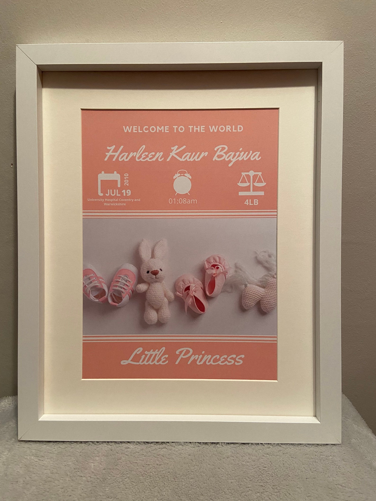 Personalised Baby Keepsake Picture Frame - Etsy