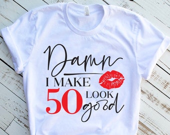 Hello Fifty Est 1971 T-shirt 50th Birthday Gift for Mom 50th - Etsy