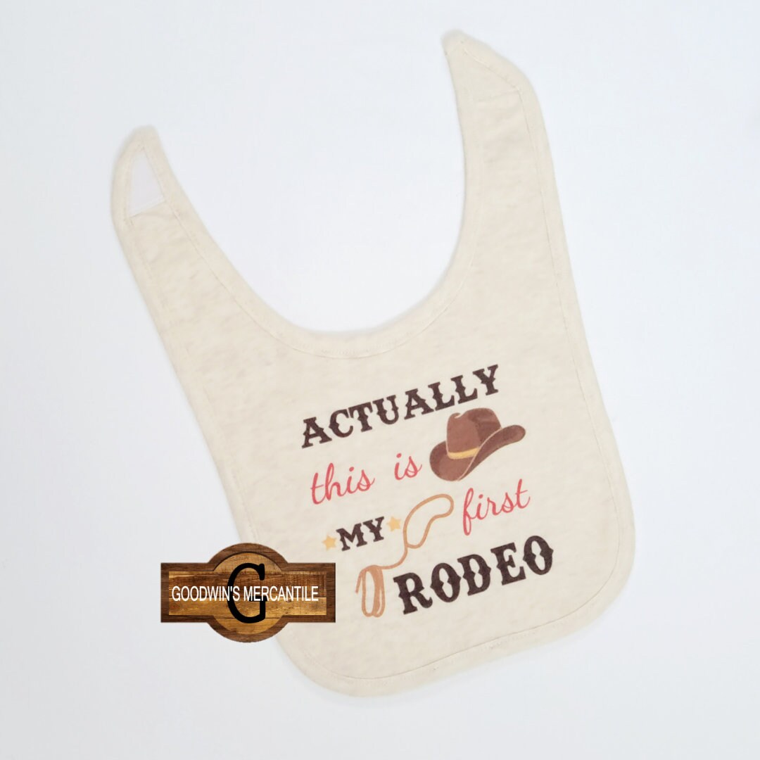 FIRST RODEO Bib-perfect Fun Gift-gender Neutral-baby Boy-baby - Etsy