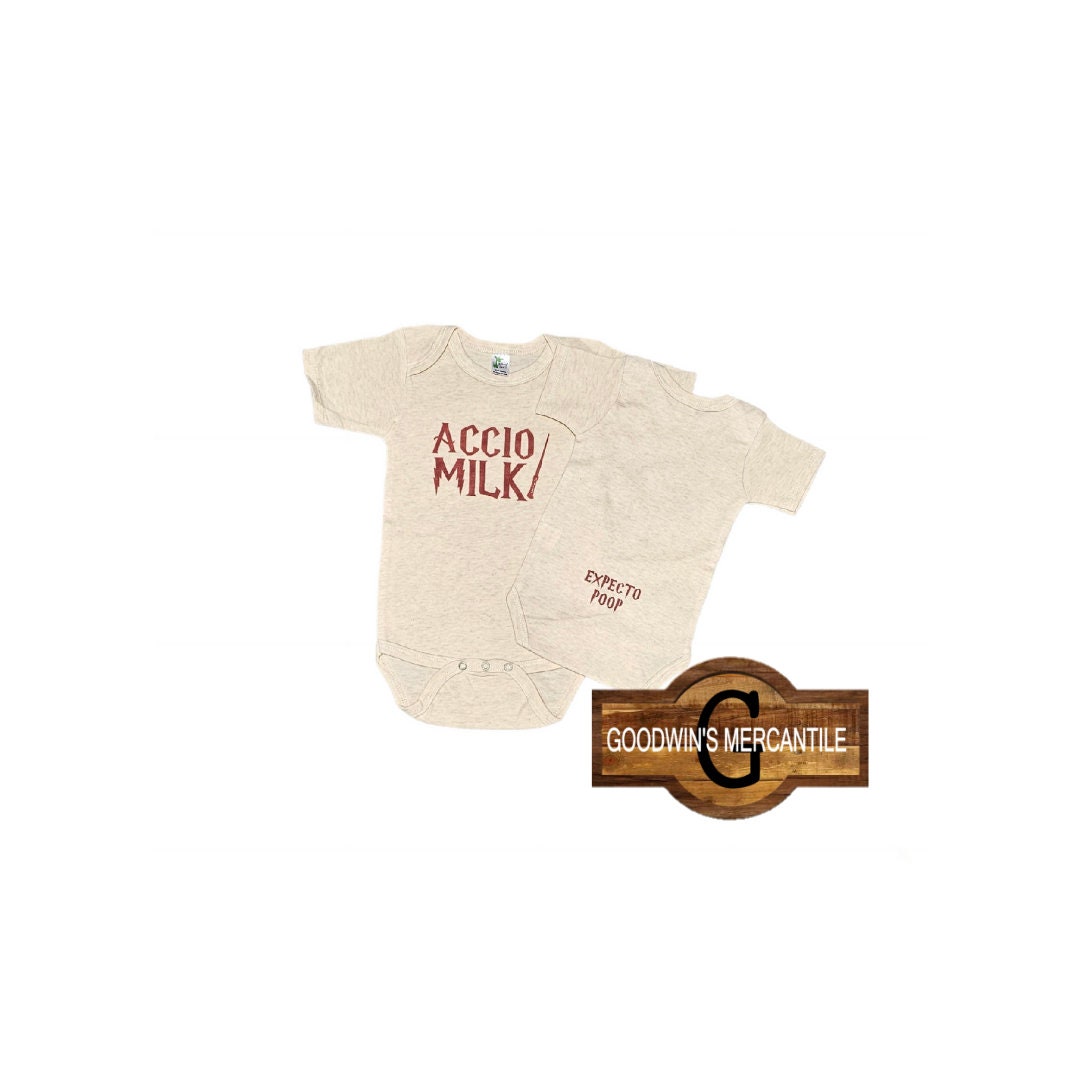 ACCIO MILK EXPECTO Poop 2-sided Onesie-fun Gift-gender Neutral-baby ...