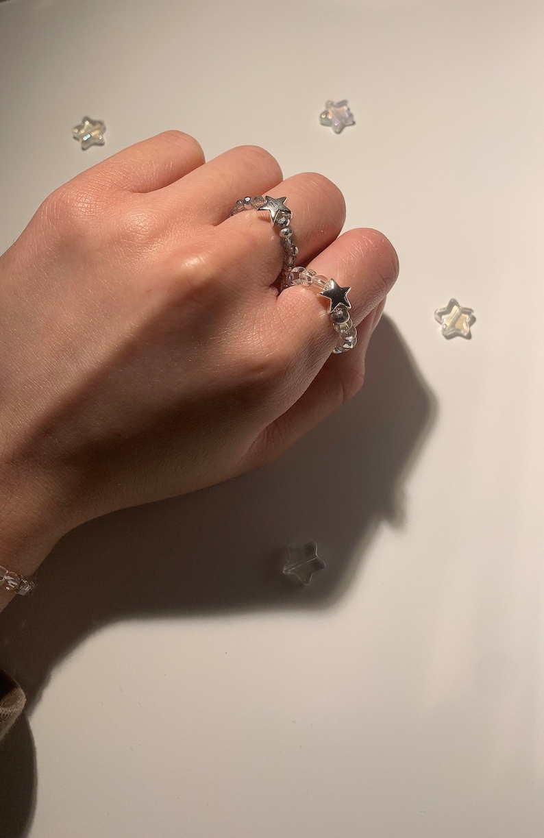 Star Beaded Rings Set - Etsy