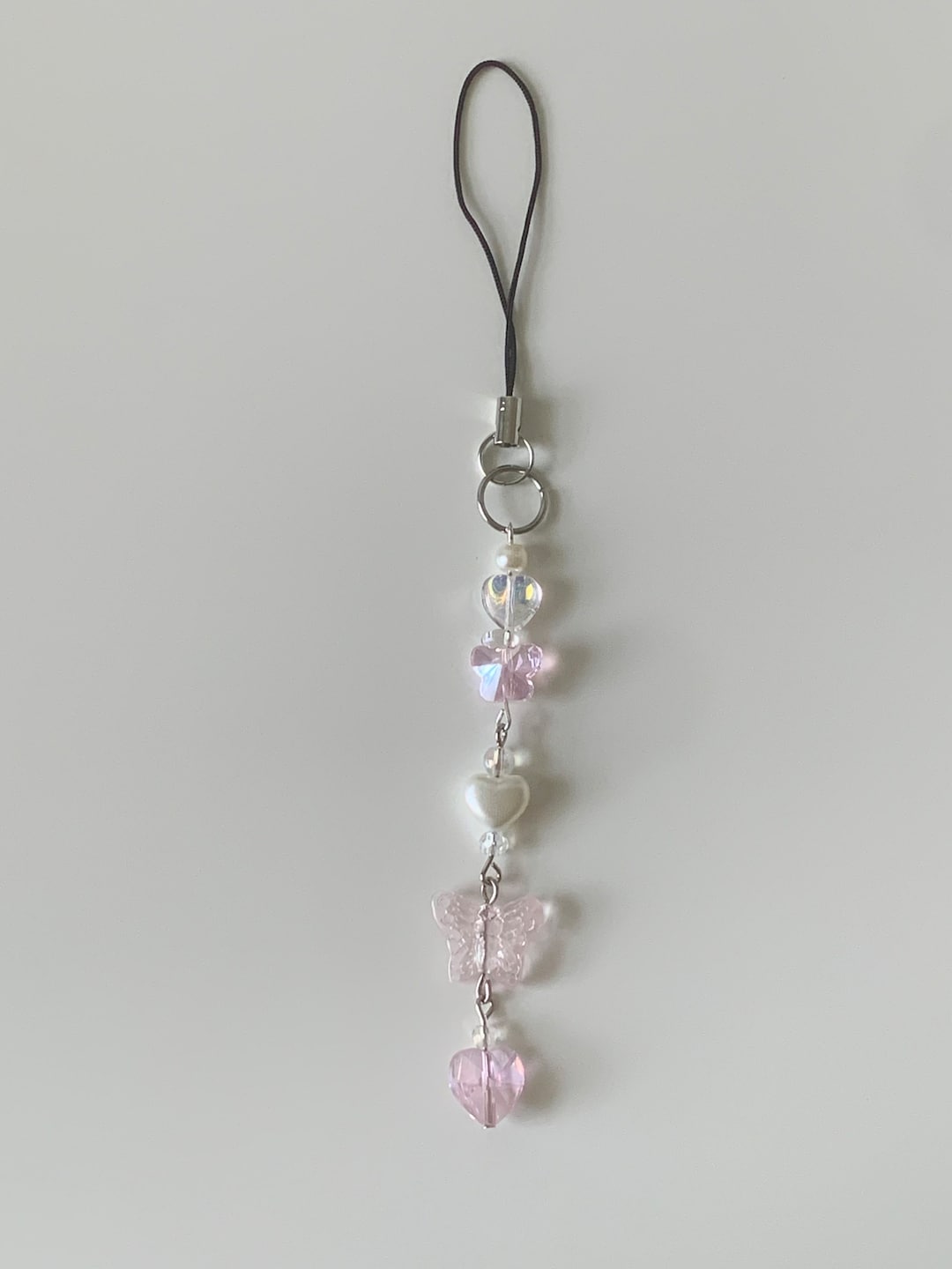 Dainty Beaded Keychain - Etsy