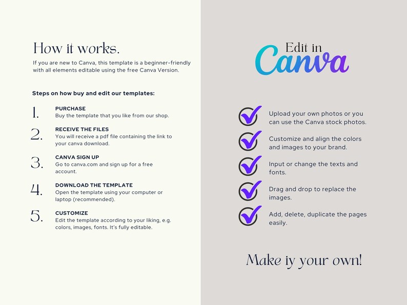 Editable Product Catalog Canva Template: A4/letter Size (digital ...