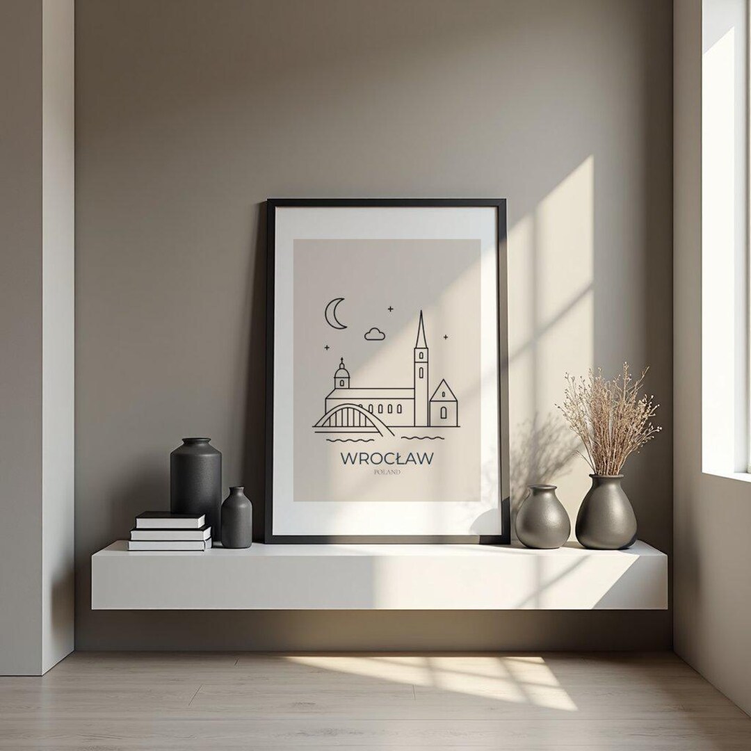 Wroclaw City Poster | Digital Download | Modern Nordic Style Art Print ...