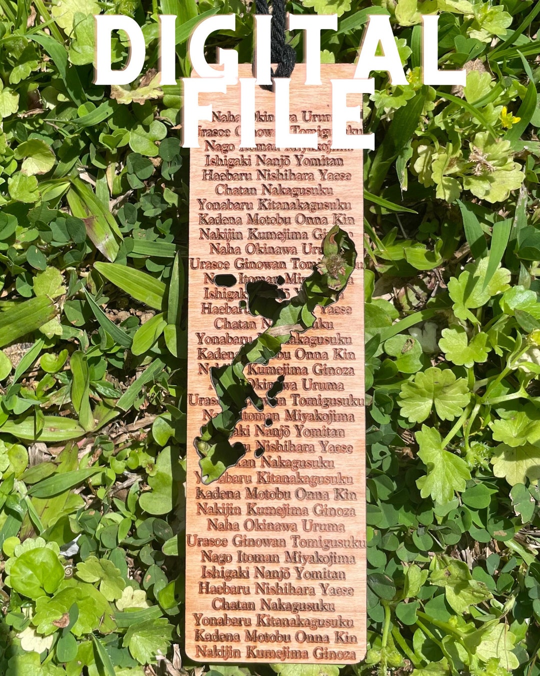 Okinawa Bookmark Digital Design for Glowforge, SVG - Etsy