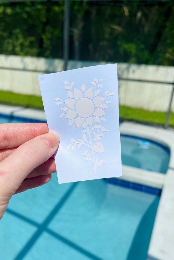 Growing Sunflower Simple Decal - Etsy