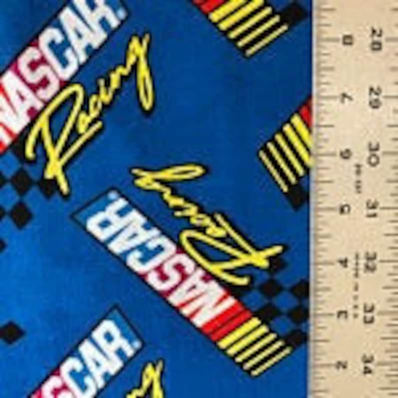 Nascar Racing Fabric Retro 1/2 Yard - Etsy