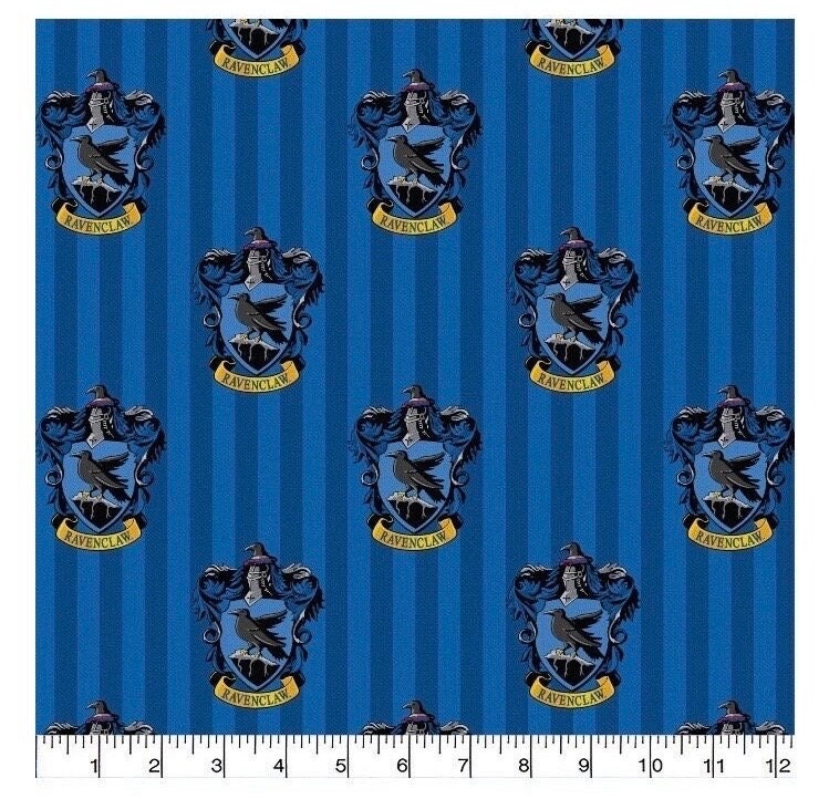 Harry Potter House Ravenclaw Cotton Fabric - 1 FQ - Etsy