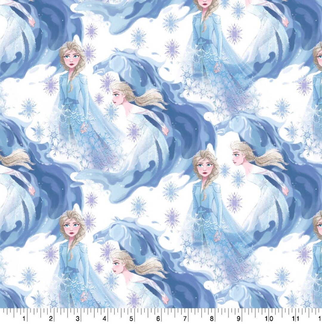 Disney Frozen 2 Fabric Elsa in Her Element 100% Cotton Fat Quarter ...