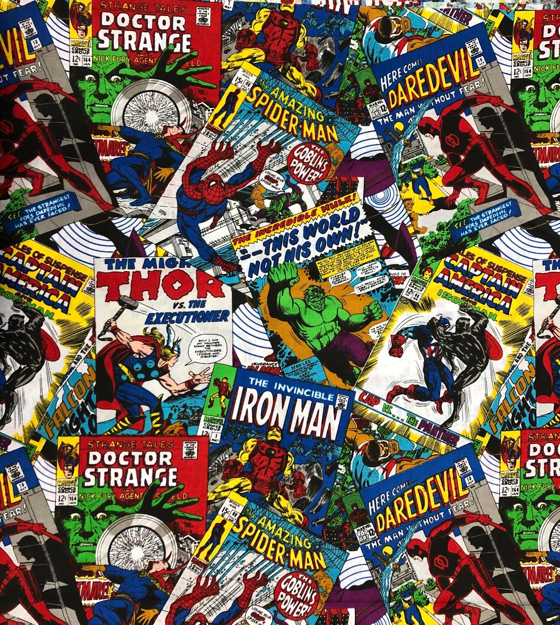 Marvel Characters Comic Book Fabric Cotton 1/2 Yard - Etsy
