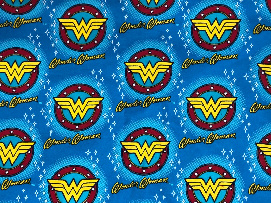 Disney Cotton Flannel Wonder Woman Fabric 1/2 Yard - Etsy