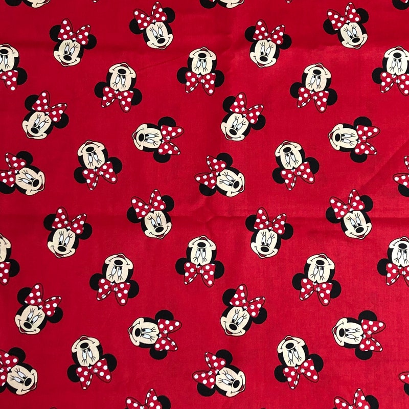 Minnie Mouse Fabric - Etsy