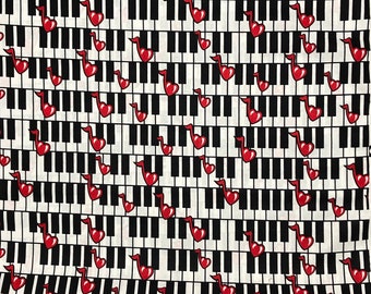 Piano Keys Fabric - Etsy