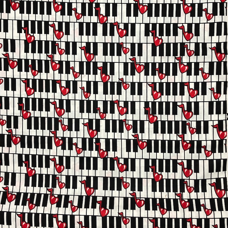 Piano Fabric - Etsy