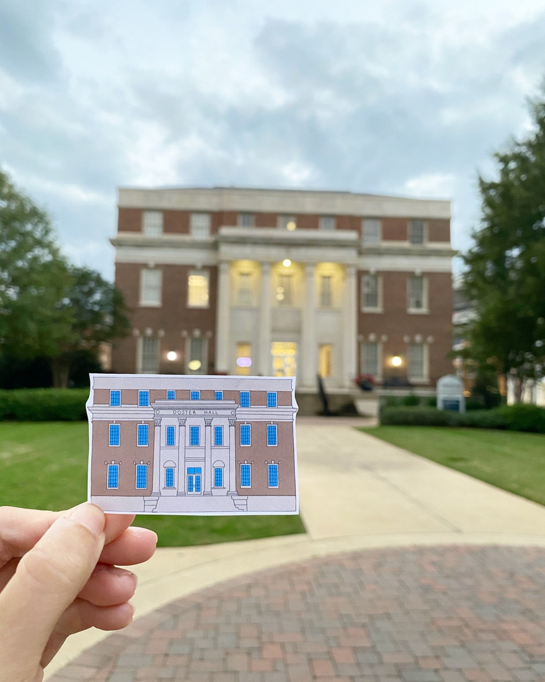 Doster Hall Sticker - Etsy