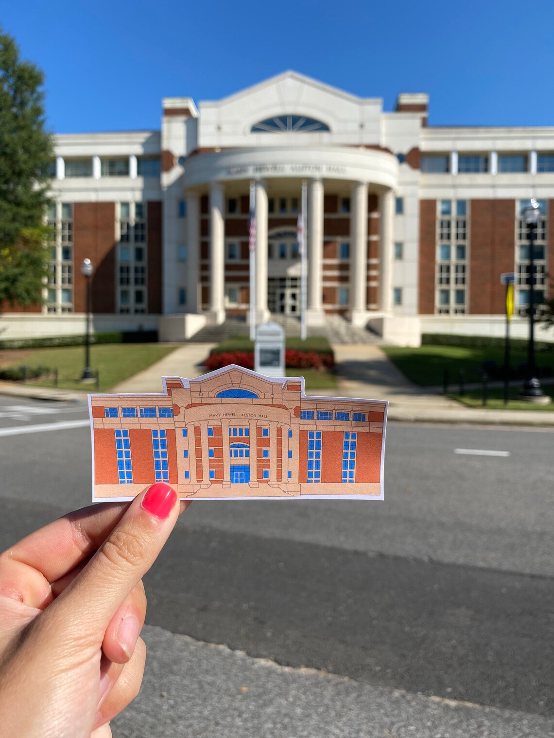 Alston Hall University of Alabama Sticker - Etsy