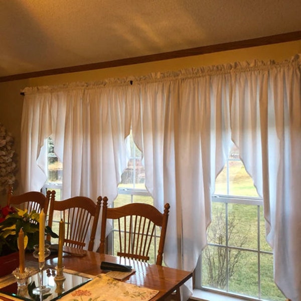 3 Window Swag - Etsy