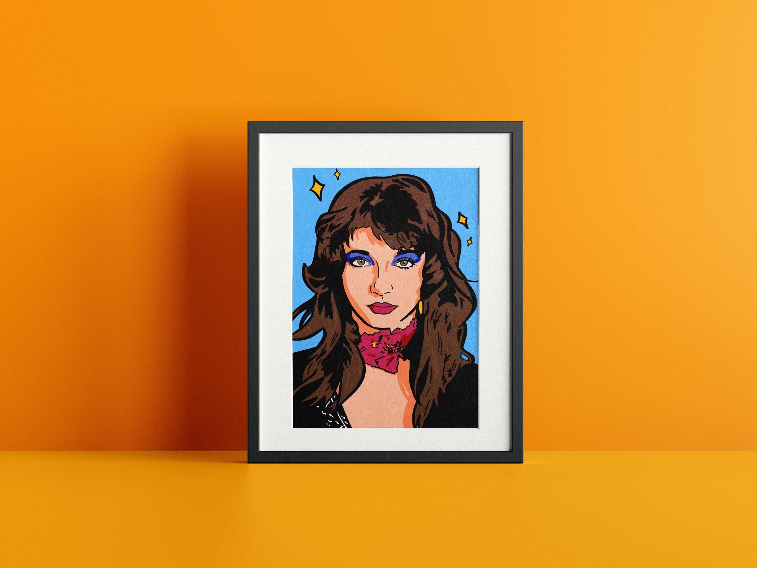 KATE BUSH Art Bold Wall Art A4 Poster Sparkly Kate Bush | Etsy UK