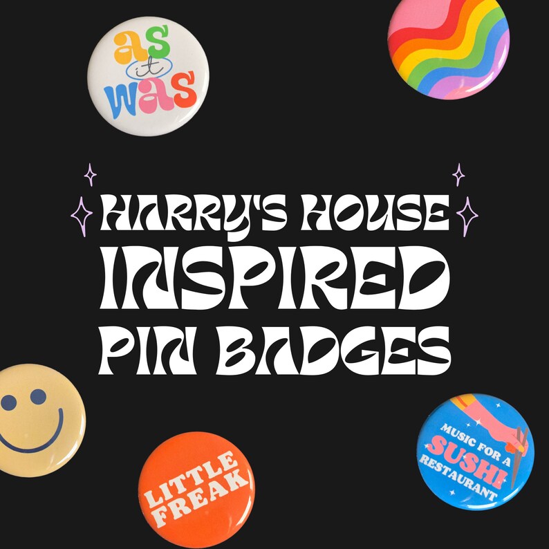 HARRY'S HOUSE Button Badges Harry Styles Pin as It Was - Etsy UK