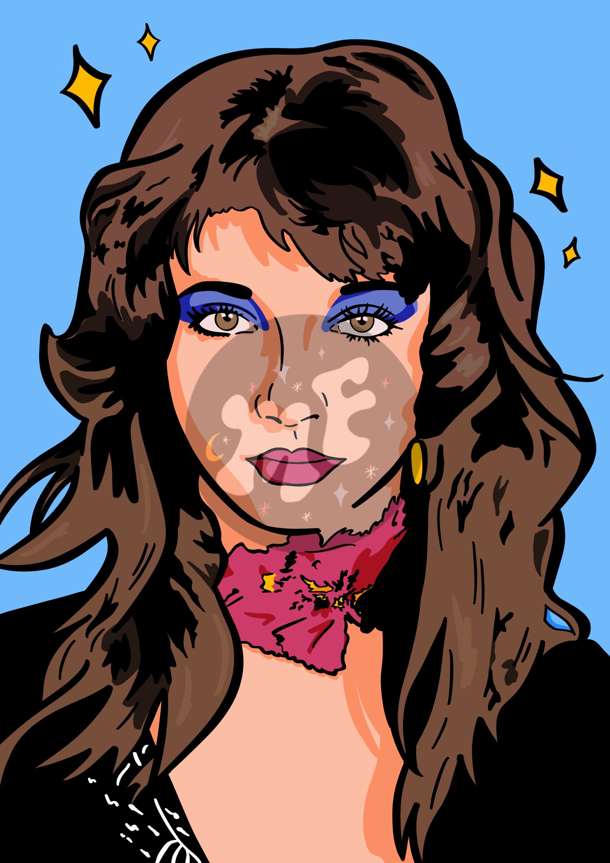 KATE BUSH Art Bold Wall Art A4 Poster Sparkly Kate Bush | Etsy UK