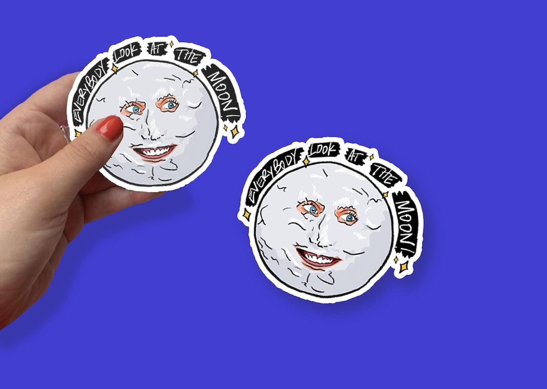 The Mighty Boosh Funny Vinyl Sticker the Moon Noel Fielding Mac Laptop ...