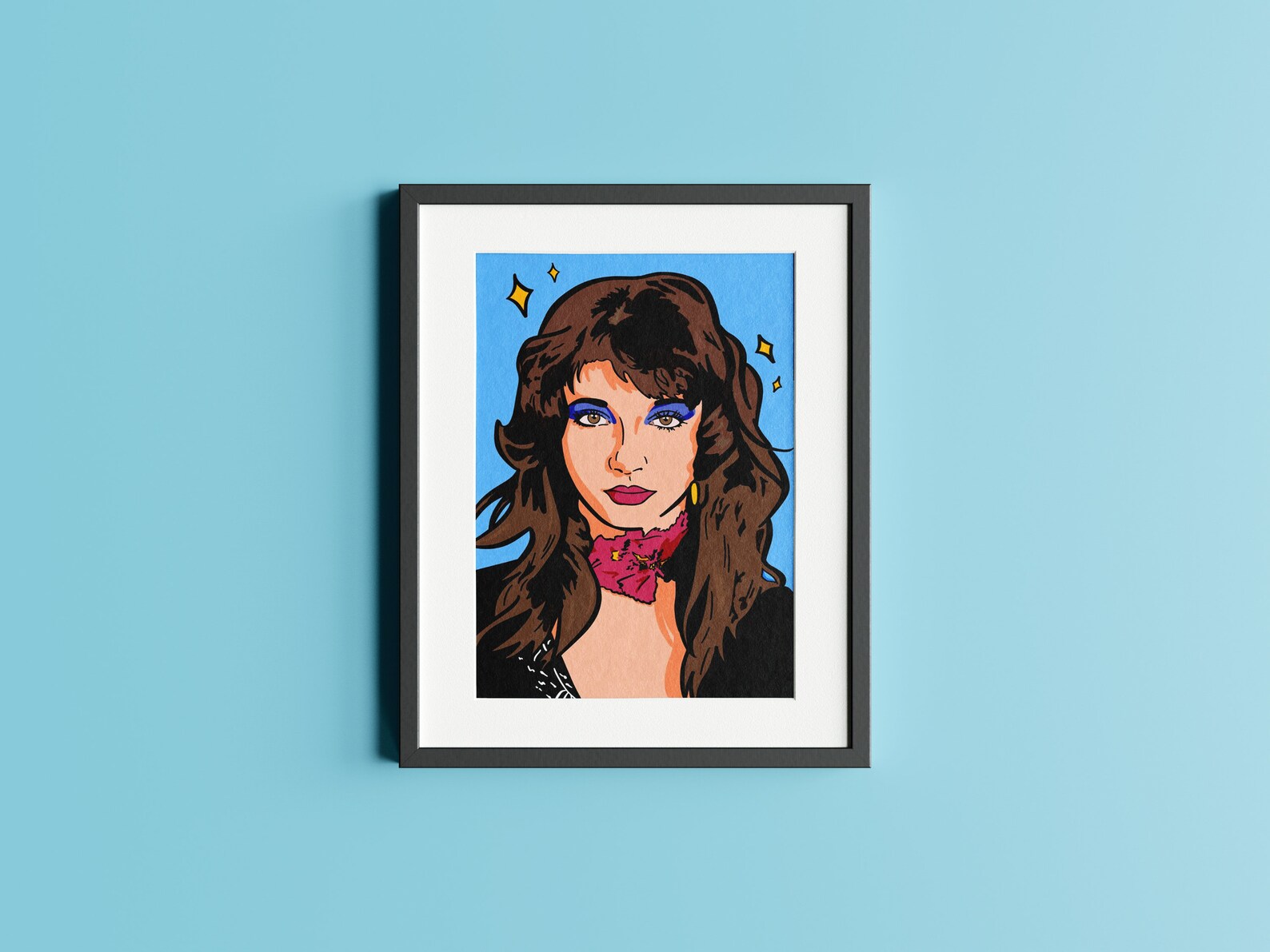 KATE BUSH Art Bold Wall Art A4 Poster Sparkly Kate Bush | Etsy UK