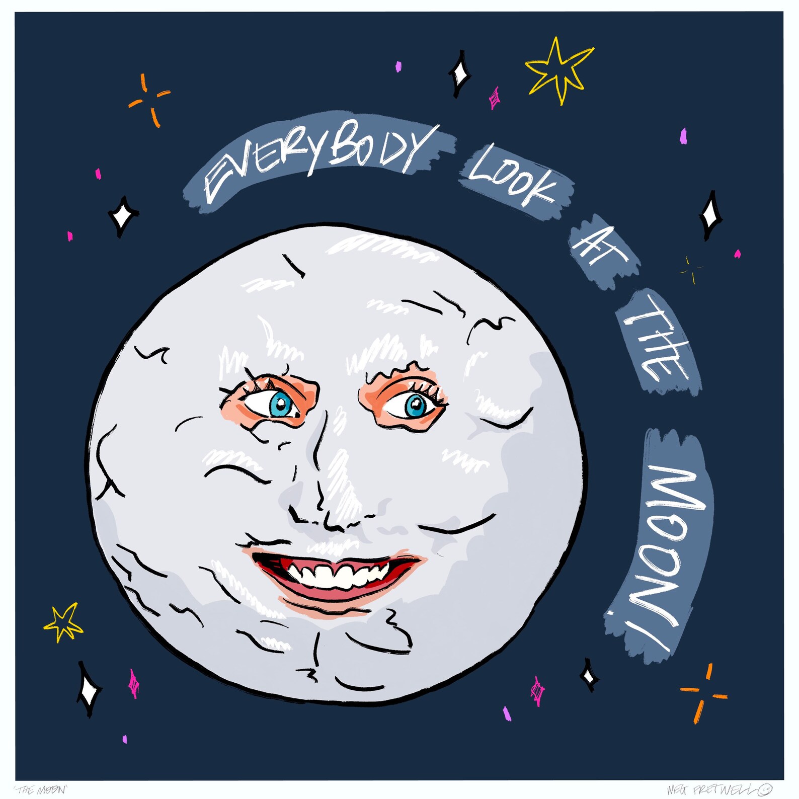 THE MIGHTY BOOSH 'everybody Look at the Moon' Noel | Etsy UK