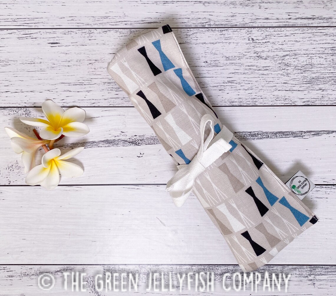 Cutlery Wrap for Reusable Cutlery, Cutlery Pouch, Zero Waste, Plastic ...