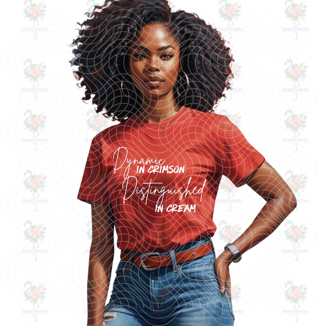 Delta Sigma Theta 1913 Crimson and Cream Shirt - Etsy