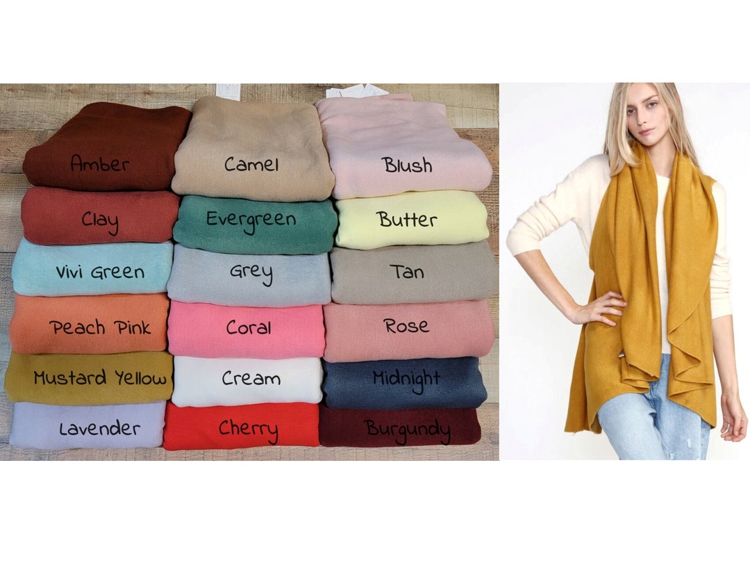 Acrylic Shawl Vest: Women's Travel Wrap, Office Wear - Etsy