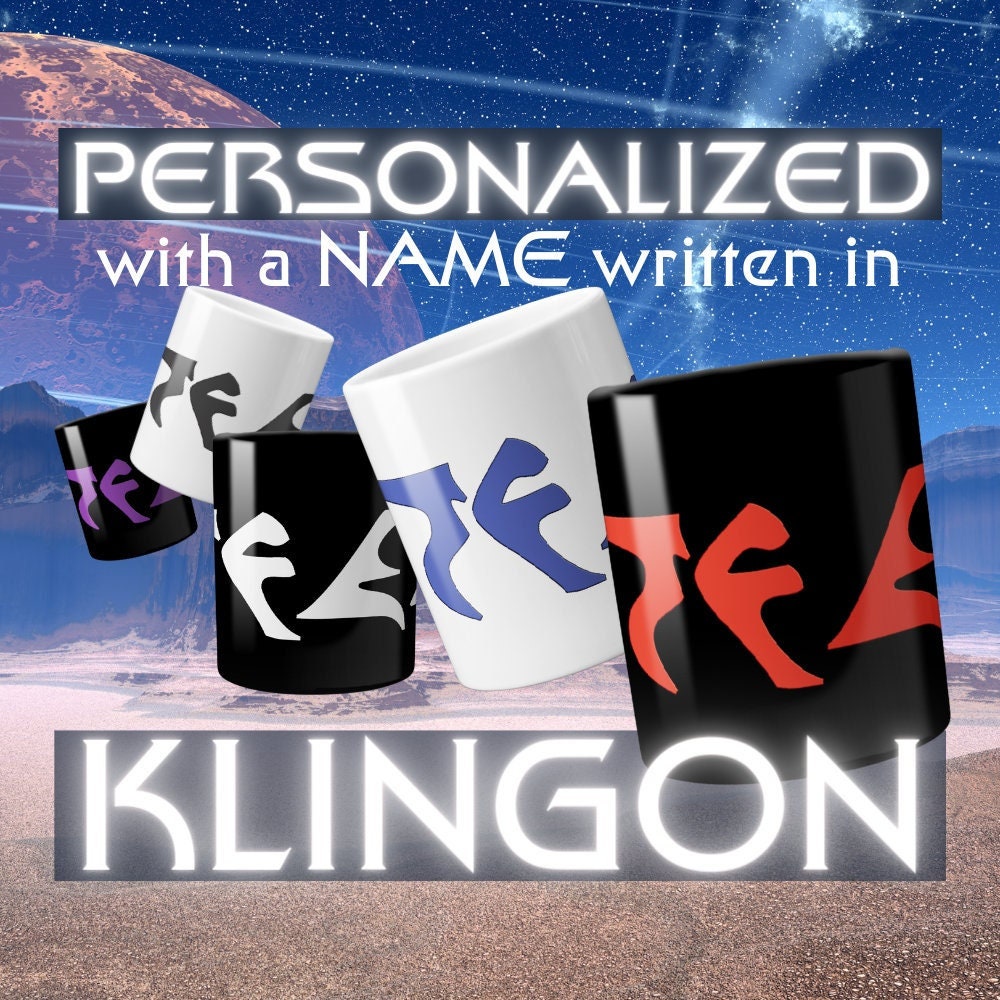 Personalized Name in Klingon | Any Name in Klingon | Choice of Text and ...