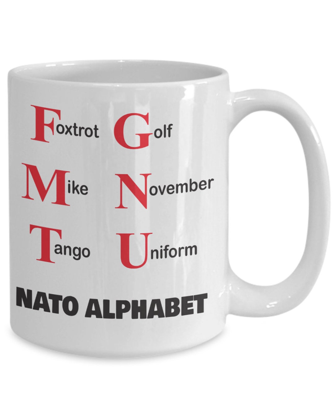 NATO Military Alphabet Mug | Phonetic Cup | Aircraft Pilot Army Gift - Etsy