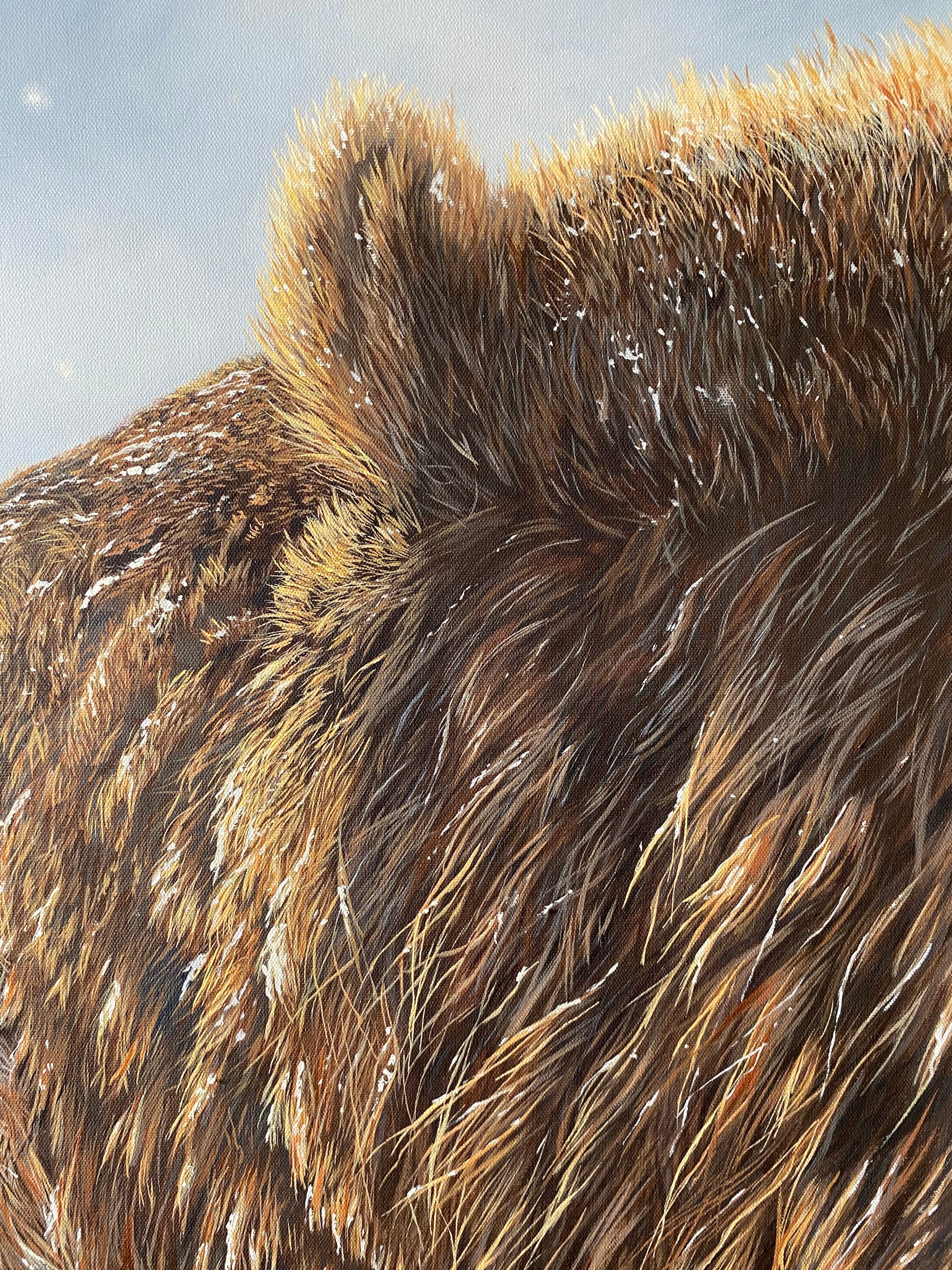 Large Detailed Bear Painting. Original Oil Painting. the First - Etsy