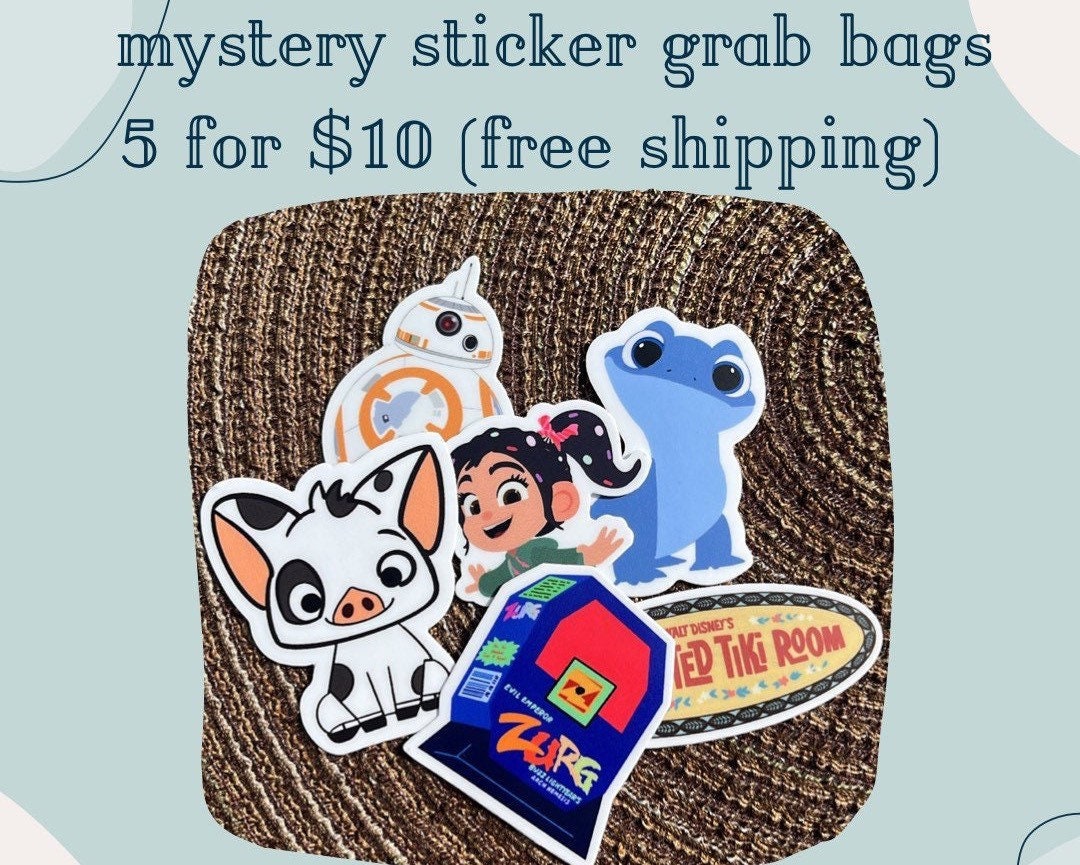 Sticker Bundle, Mystery Stickers Pack, Sticker Grab Bag, Laptop ...