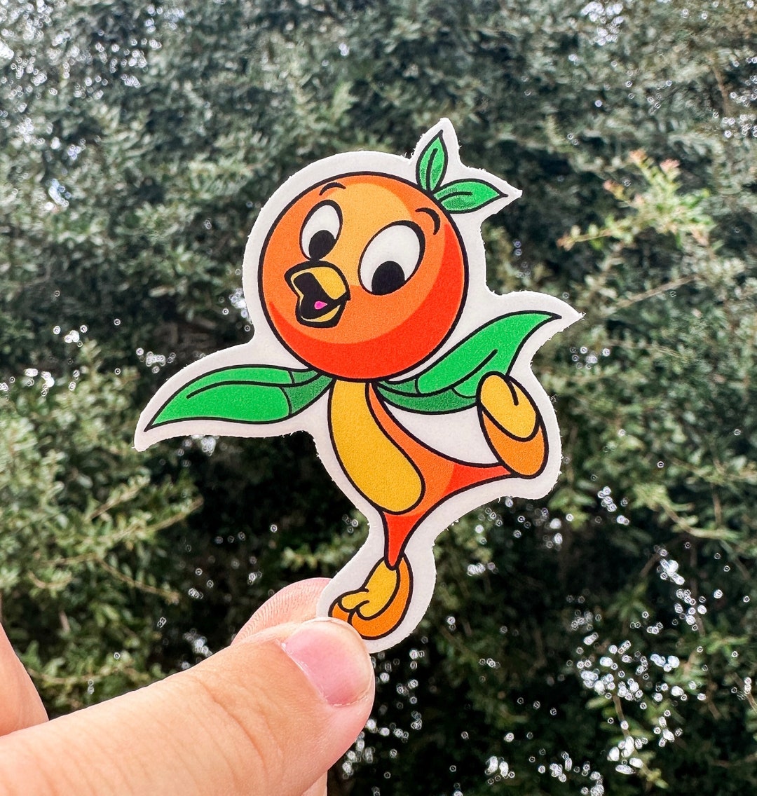 Orange Bird Sticker, Disney Stickers, Sticker for Laptop, Hydroflask ...