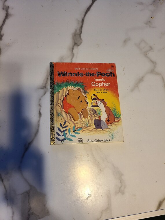 Vintage Little Golden Book of winnie the Pooh Meets - Etsy