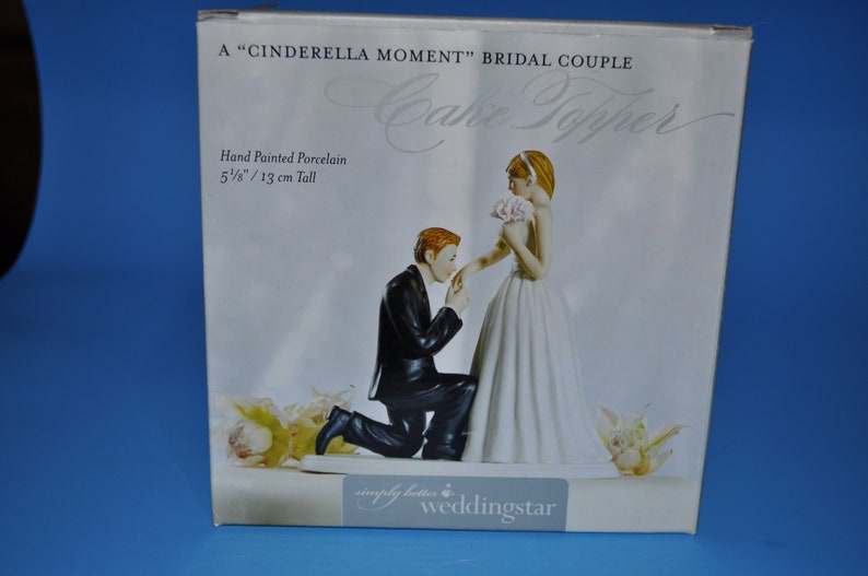 Wedding Cake Topper "a Cinderella Moment Bridal Couple" by Weddingstar ...