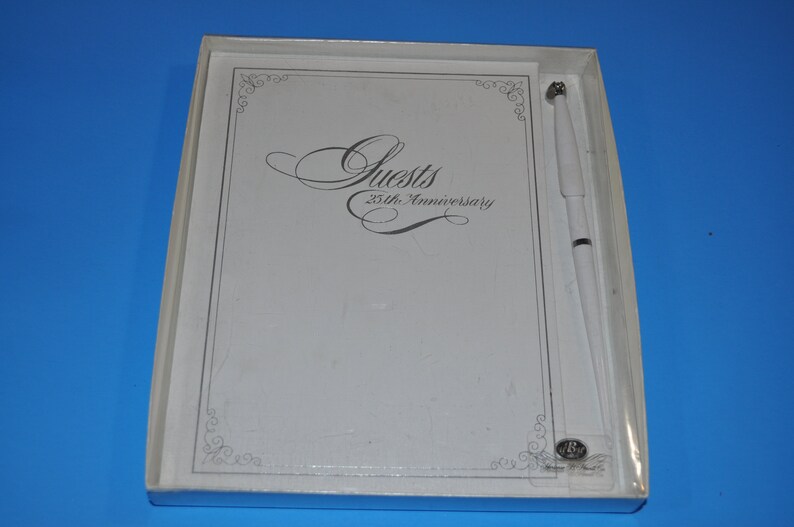 25th Anniversary Guest Book - Etsy