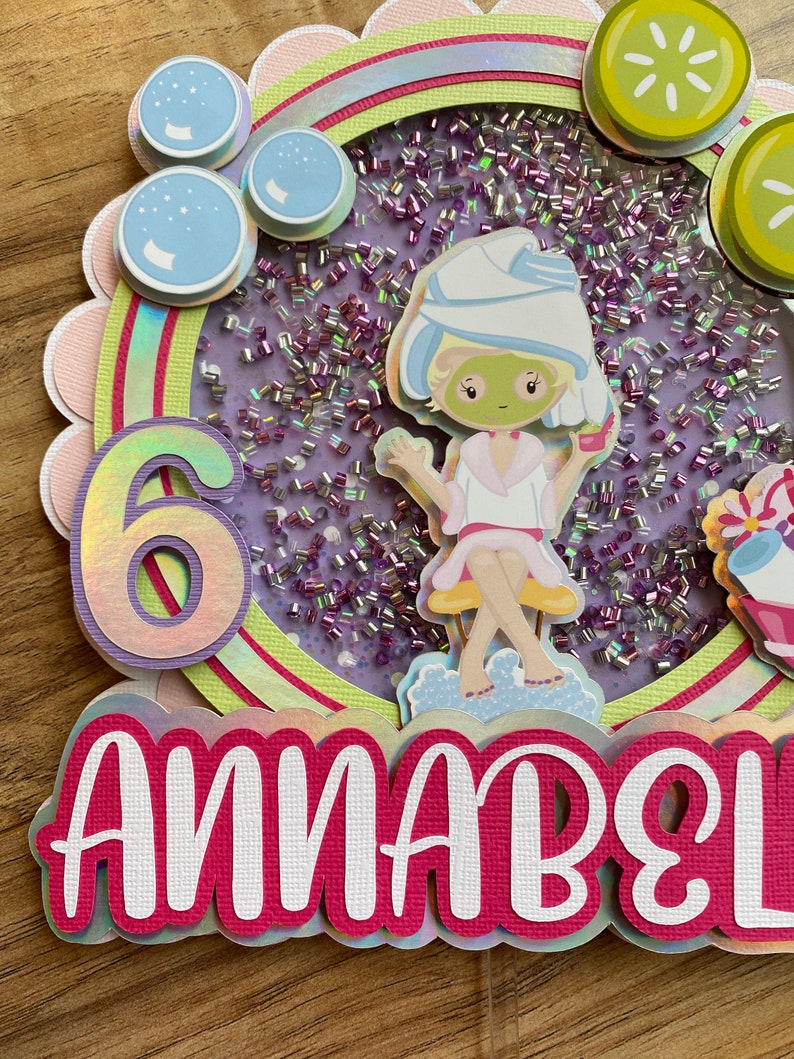 Girl Spa Party Cake Topper Spa Party Cake Topper Girl Spa - Etsy