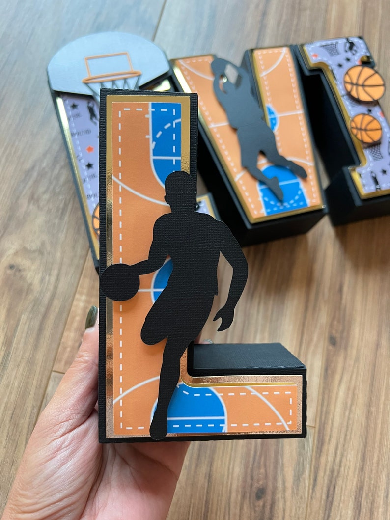Basketball 3D Letters / Basketball Party Decorations / Basketball ...